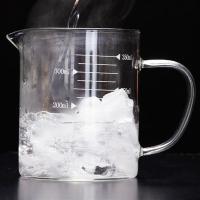 China Microwave Oven Borosilicate Glass Tea Cups 350ml 500ml 1000ml With Bamboo Lid for sale