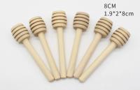 China Customized Wooden Honey Stir Sticks Household Milk Tea Coffee Stirring Stick for sale