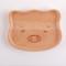 China Cartoon Wooden Serving Plates Children Food Supplement Divided Dinner Plate for sale