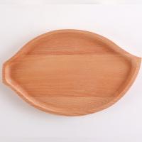 China Cartoon Wooden Serving Plates Children Food Supplement Divided Dinner Plate for sale