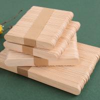 China Multi Size Handmade Wooden Ice Cream Sticks For Hand DIY Craft for sale