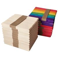 China Multi Size Handmade Wooden Ice Cream Sticks For Hand DIY Craft for sale