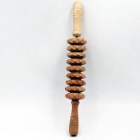 China Polishing Wooden Wheel Massage Roller Equipment 36cm For Back for sale