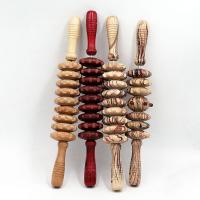 China Polishing Wooden Wheel Massage Roller Equipment 36cm For Back for sale