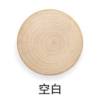 China Simple Log Wooden Magnetic Refrigerator Stickers Khaki Lettering Logo for sale
