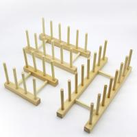China Wooden Wine Tea Cup Holder Stand Carbonized Kitchen Drain Rack for sale