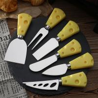 China Stainless Steel Wood Handle Cheese Knives Modern Butter Steak Knife And Fork Set for sale