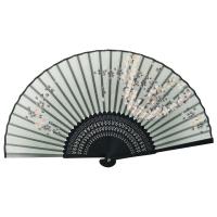 China Bamboo Customized Hand Fans Print Fabric Ladies Fan Small Fan for sale