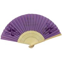 China Bamboo Customized Hand Fans Print Fabric Ladies Fan Small Fan for sale