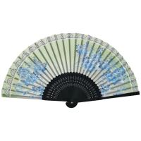 China Bamboo Customized Hand Fans Print Fabric Ladies Fan Small Fan for sale