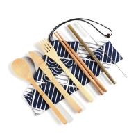 China Kitchen Tableware Set Home Barbecue Bamboo Knives Forks And Spoons cutlery set for sale