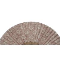 China Party Wedding Gift Spanish Mini Bamboo Silk Fabric Hand Fan Custom Printed Folding for sale