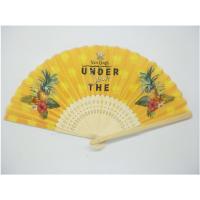 China Party Wedding Gift Spanish Mini Bamboo Silk Fabric Hand Fan Custom Printed Folding for sale