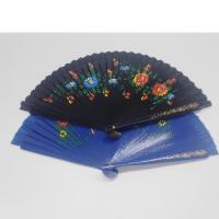 China Hand Painted Wooden Folding Fans Spanish Fancy Personalized For Wedding for sale