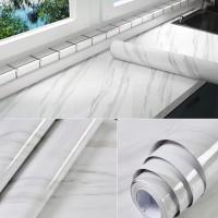 China Gold Accent Marble PVC Self Adhesive Film 1.52m x 50m Kitchen Cabinet Wrap for sale