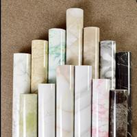 China Gold Accent Marble PVC Self Adhesive Film 1.52m x 50m Kitchen Cabinet Wrap for sale