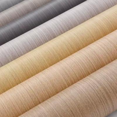 China Tech Wood Grain PVC Decorative Film 50m x 4ft Waterproof Self Adhesive Furniture Wrap for sale