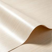 China Light Luxury White Oak PVC Decorative Film 0.16mm 1220mm Self-Adhesive Furniture Wrap for sale