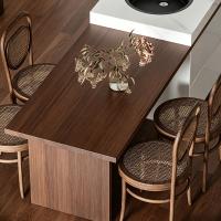 China Matte Dark Brown Walnut Self-Adhesive PVC Furniture Film 1220mm x 50m OEM for sale