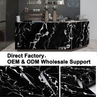 China Decorative Marble PVC Film Waterproof Moistureproof Self-Adhesive Surface Wrap 850mm-1400mm Width for sale