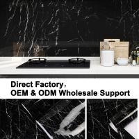 China Decorative Marble PVC Film Waterproof Moistureproof Self-Adhesive Surface Wrap 850mm-1400mm Width for sale