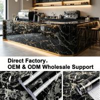 China PVC Marble Decorative Film 1260mm 1420mm Width for Furniture Covering High Gloss Waterproof for sale