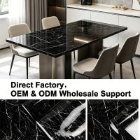 China Black Gold Marble PVC Decorative Film Glossy Waterproof 1260mm Commercial Decor Wrap for sale