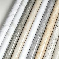 China Self-Adhesive Marble PVC Film 0.12mm Waterproof Scratch Resistant Furniture Wrap for sale