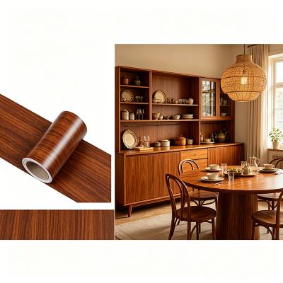 China Heavy Gauge PVC Decorative Film 0.35mm 0.5mm 800mm 1400mm Width for Furniture Manufacturing for sale