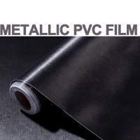 China Brushed Metal Vinyl Film Roll 100m to 500m for Furniture Decoration for sale