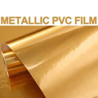China Metallic PVC Decorative Film 0.15-0.50mm Brushed Texture for Vacuum Press Furniture Surfacing for sale
