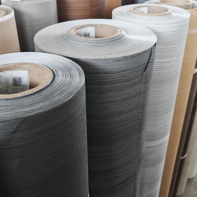 China Teakwood Grain PVC Film 0.10-0.50mm for Furniture Panel Lamination 1260mm Width for sale