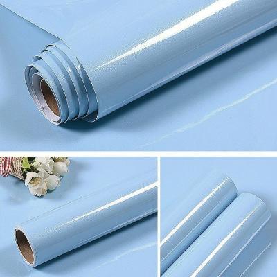 China High Gloss PVC Decorative Foil Roll Fireproof Mirror Finish for MDF Doors 0.20mm for sale