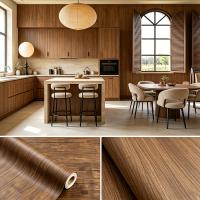 China Wood Grain PVC Vinyl Film 0.15-0.50mm 100-200m/Roll Furniture Decorative Foil for sale