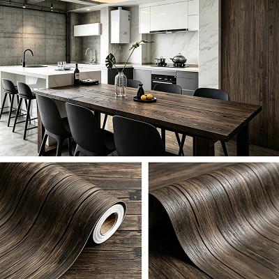 China Natural Wood Grain PVC Furniture Foil Wrap Soft Touch Film 1260mm Width Customizable for sale