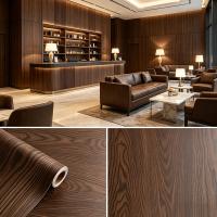 China Matte Wood Grain PVC Decorative Film 0.20-0.50mm for Furniture and Cabinets for sale