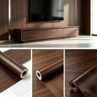 China Custom Width Wood Grain PVC Film 0.10-0.60mm for Interior Surface Wrap REACH Compliant for sale