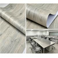 China Textured Wood Grain PVC Decorative Foil 0.20mm 1220mm Anti Yellowing Matte Finish Wall Panels for sale