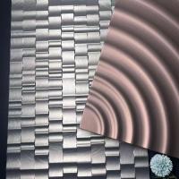China OEM 3D Geometric PVC Membrane Foil for Furniture Custom Pattern 0.20mm 1240mm for sale