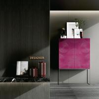 China Ultra Matte 3D Geometric PVC Vacuum Press Foil 1260mm Width Decorative Film for sale