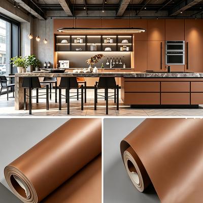 China Custom Color PVC Film for Furniture Anti Fingerprint Vinyl Overlay Matte Finish 0.16mm for sale