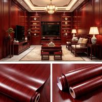 China Custom Size Natural Wood Grain PVC Decor Film 0.10-0.60mm High Definition PVC Foil for Furniture for sale