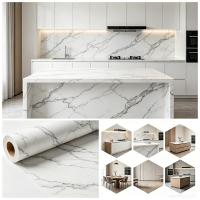 China Fireproof PVC Marble Effect Self Adhesive Film 0.15mm-0.5mm Luxury Stone Texture Wrap For Countertops for sale