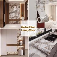 China Customizable Marble Effect PVC Film 3D High Gloss Stone Foil 0.20mm 1260mm for Interior Decor for sale