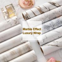 China Marble Effect PVC Decorative Film 0.10-0.50mm Waterproof Eco Friendly for Wall Ceiling Panels for sale