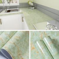 China Marble PVC Film 0.10mm-0.50mm Thick Stone Foil Customizable Roll Length for Furniture Lamination for sale
