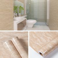 China Marble PVC Film 0.10mm-0.50mm Thick Stone Foil Customizable Roll Length for Furniture Lamination for sale