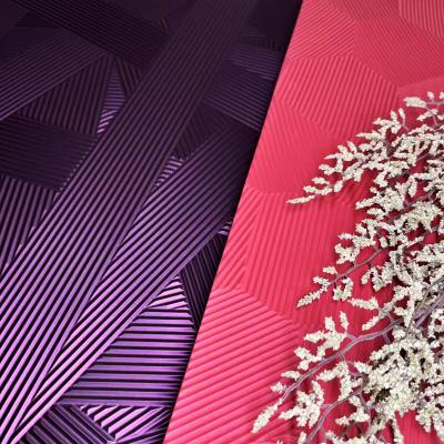 China 3D Geometric PVC Wall Panel Film Matte Finish 0.12-0.60mm for Vacuum Press Thermoforming for sale