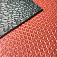 China Matte Textured PVC Membrane Foil 3D Geometric 0.15-0.50mm for Vacuum Press Panels for sale