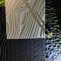 China 3D Geometric Architectural Vinyl Film Deep Embossed PVC Foil 0.15-0.50mm for Vacuum Forming for sale